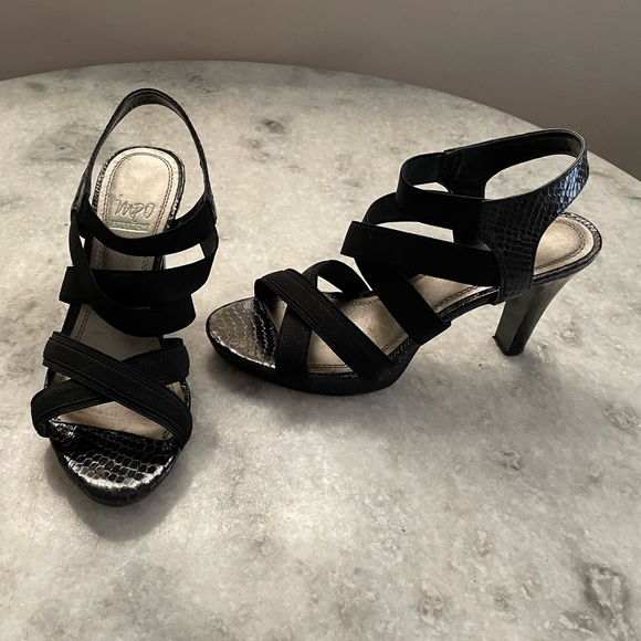 Impo | Shoes | Impo Theory Stretch Strappy Heeled Sandals | Poshmark